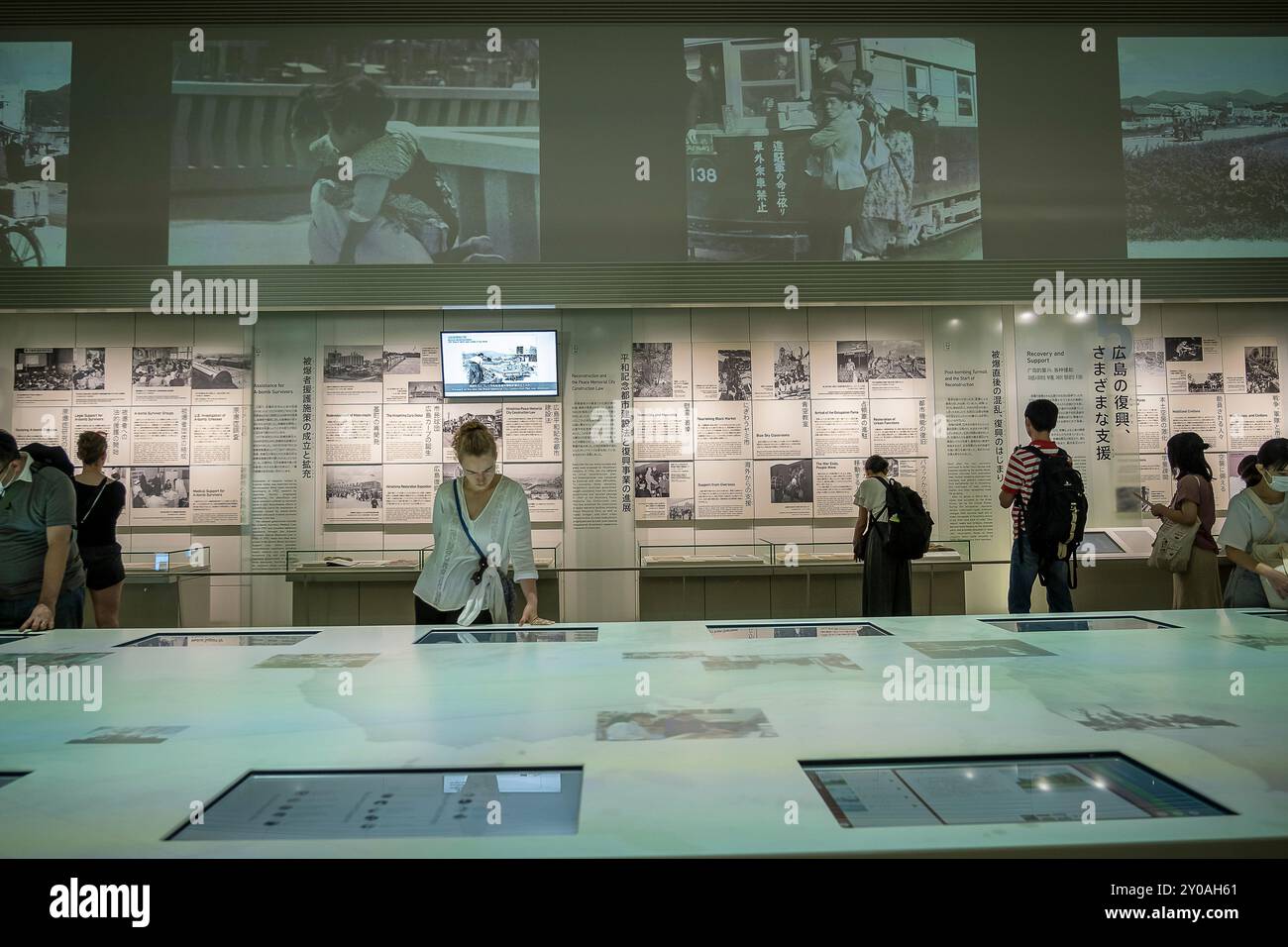 Area covering the reconstruction stage after the atomic bombing ...