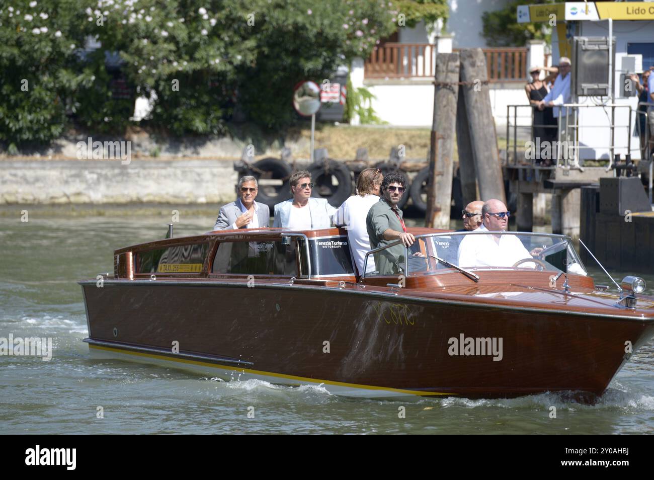 September 1st, Venice Brad Pitt and George Clooney arrival at the press ...
