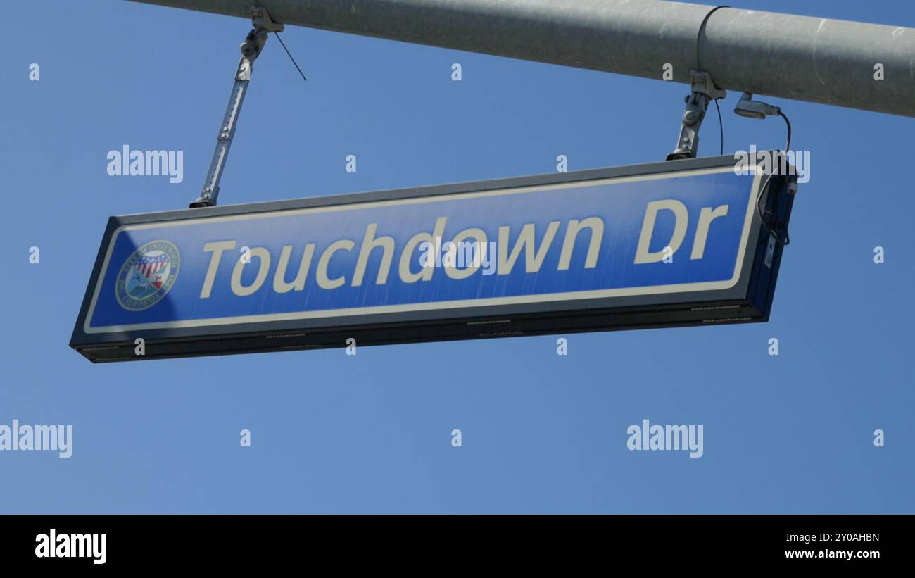 Inglewood, California, USA 27th August 2024 Touchdown Drive Sign at ...