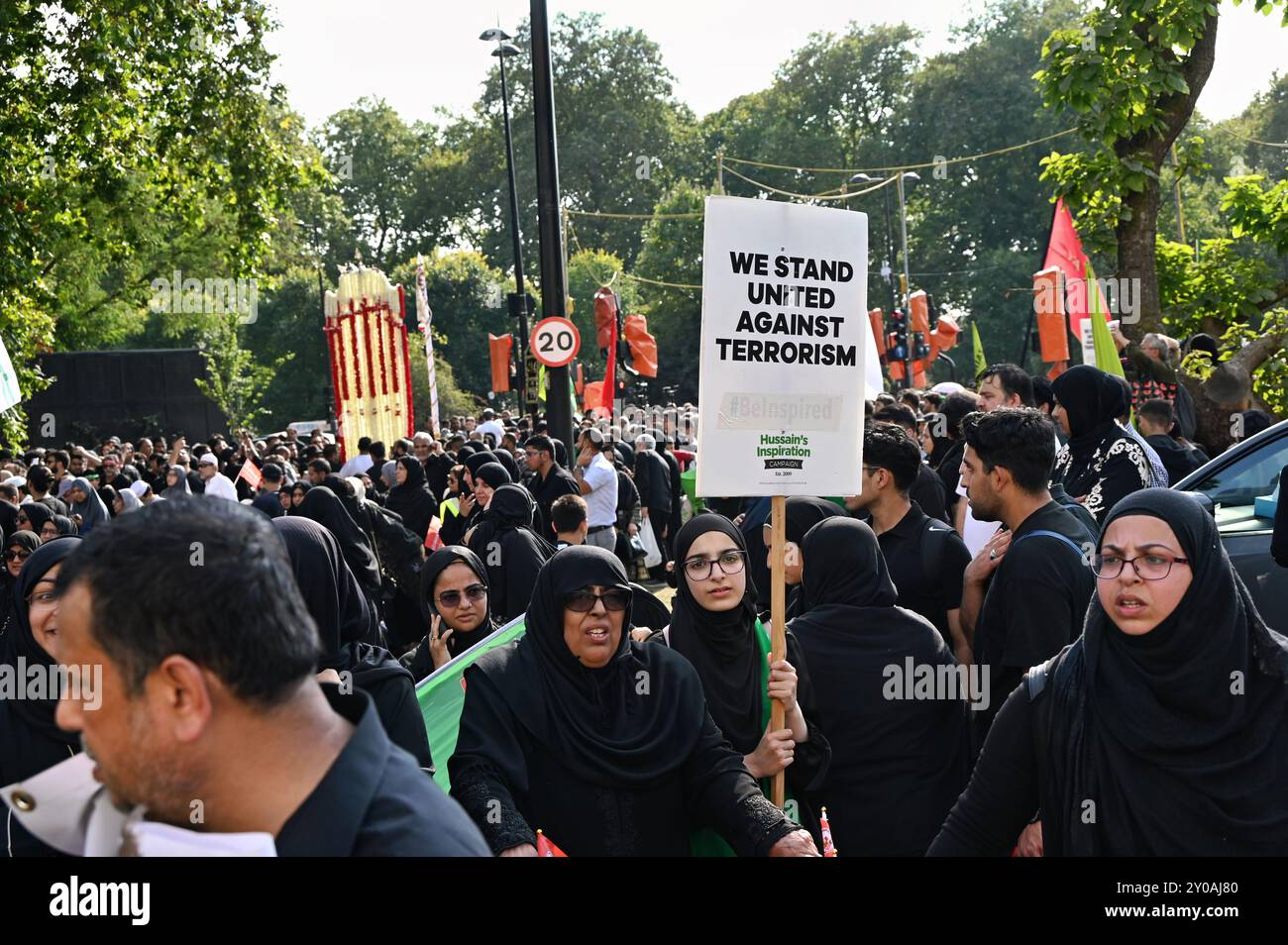 LONDON, UK. 1st Sep, 2024. Thousands of Muslims from many countries ...