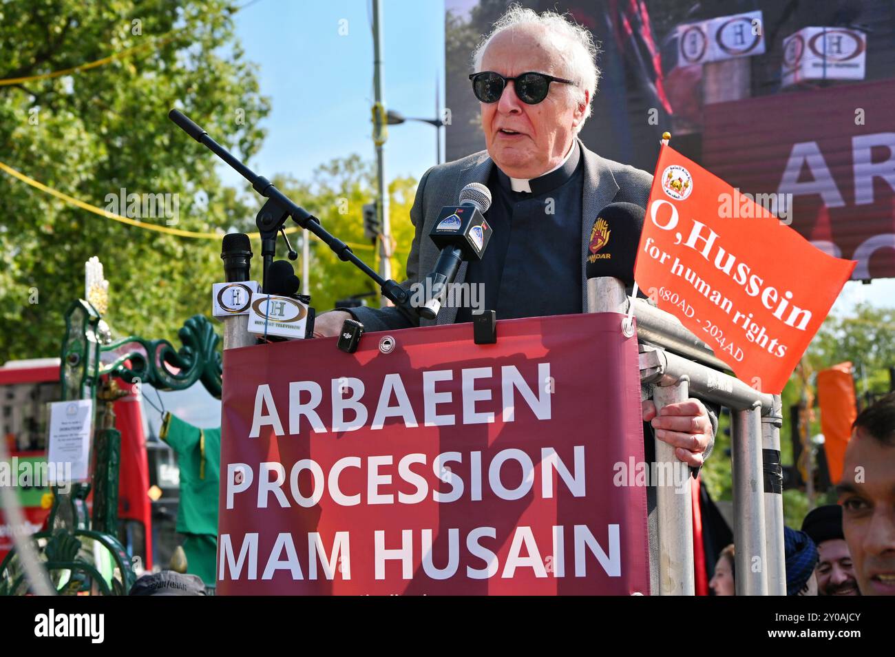 LONDON, UK. 1st Sep, 2024. Speaker Reverend Frank Julian Gelli at The ...