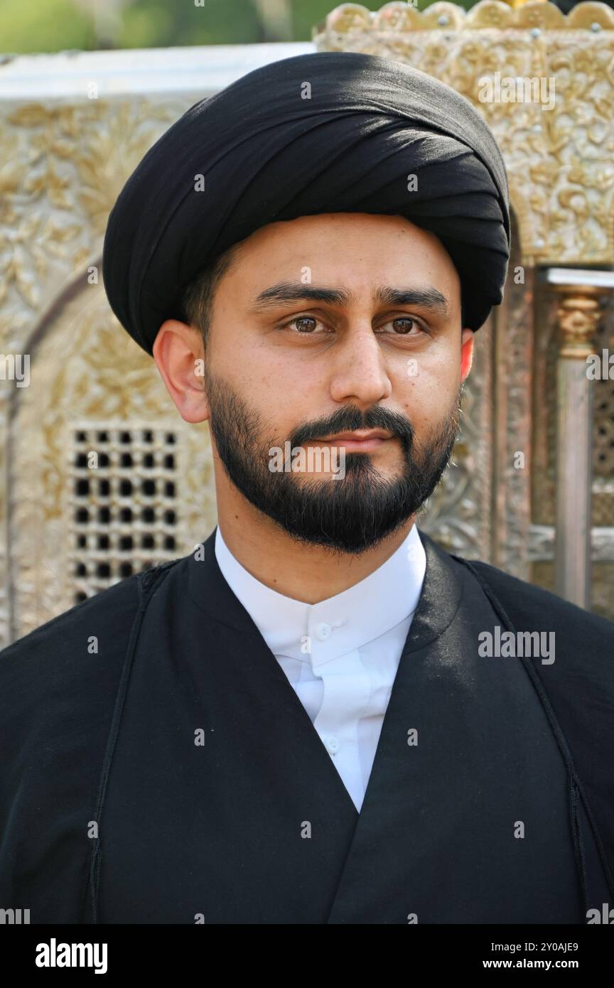 LONDON, UK. 1st Sep, 2024. Speaker MIWM Sayed Muhammad Rizvi at The 44th Arbaeen Procession UK ...