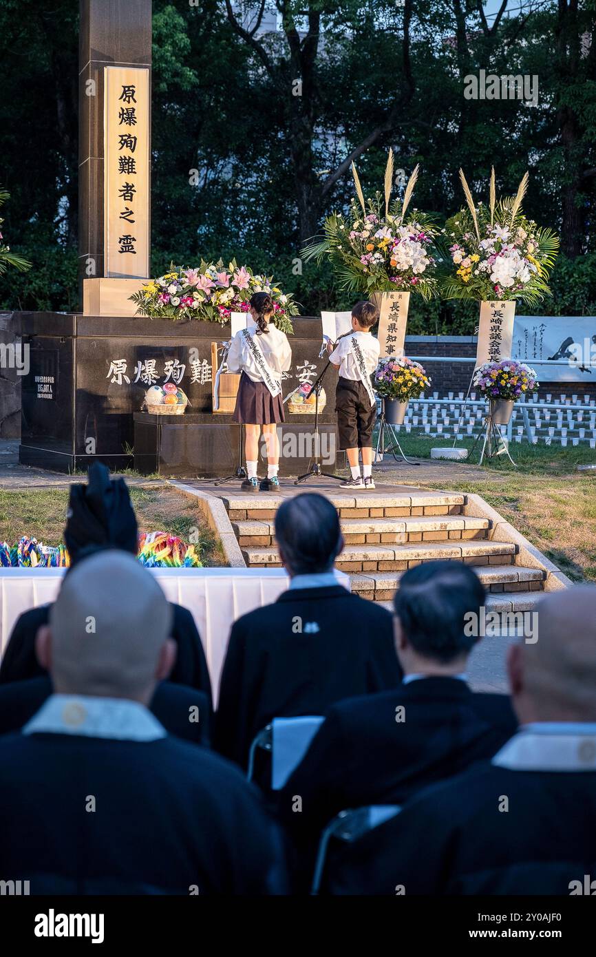 Ecumenical ceremony held every August 8 in the Nagasaki Hypocenter Park ...