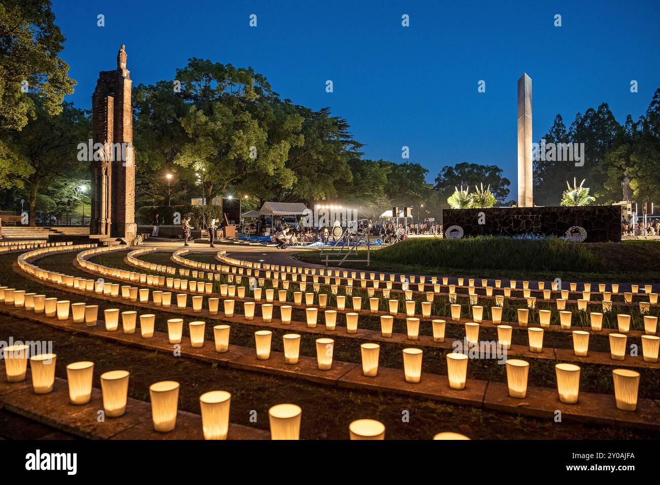 Ecumenical ceremony held every August 8 in the Nagasaki Hypocenter Park ...