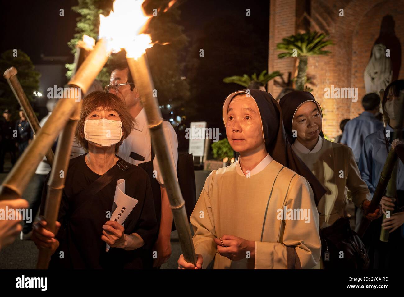 Torchlight procession on August 9th, every year, in memory of the ...