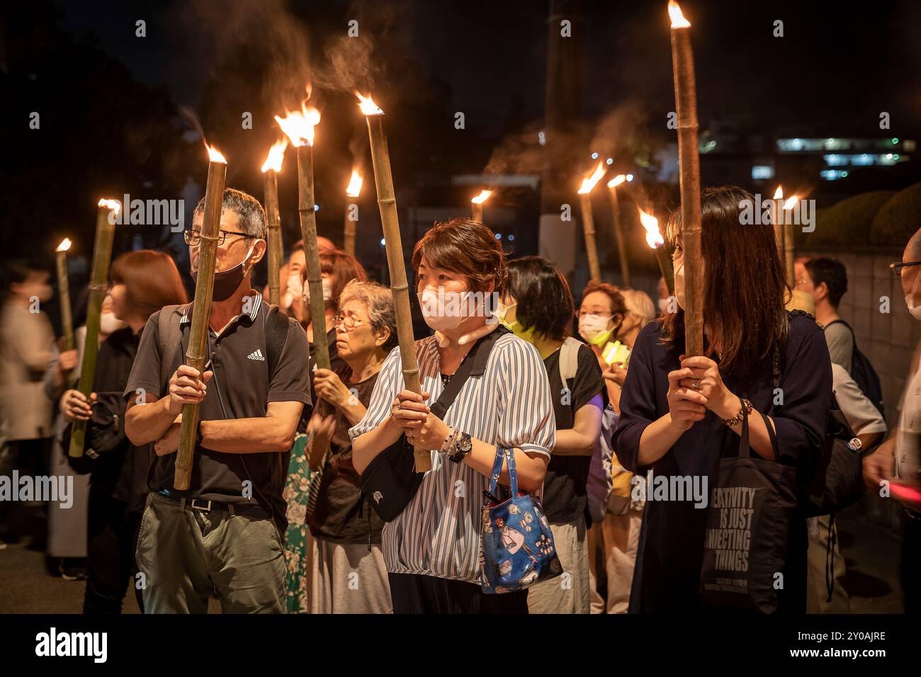 Torchlight procession on August 9th, every year, in memory of the ...