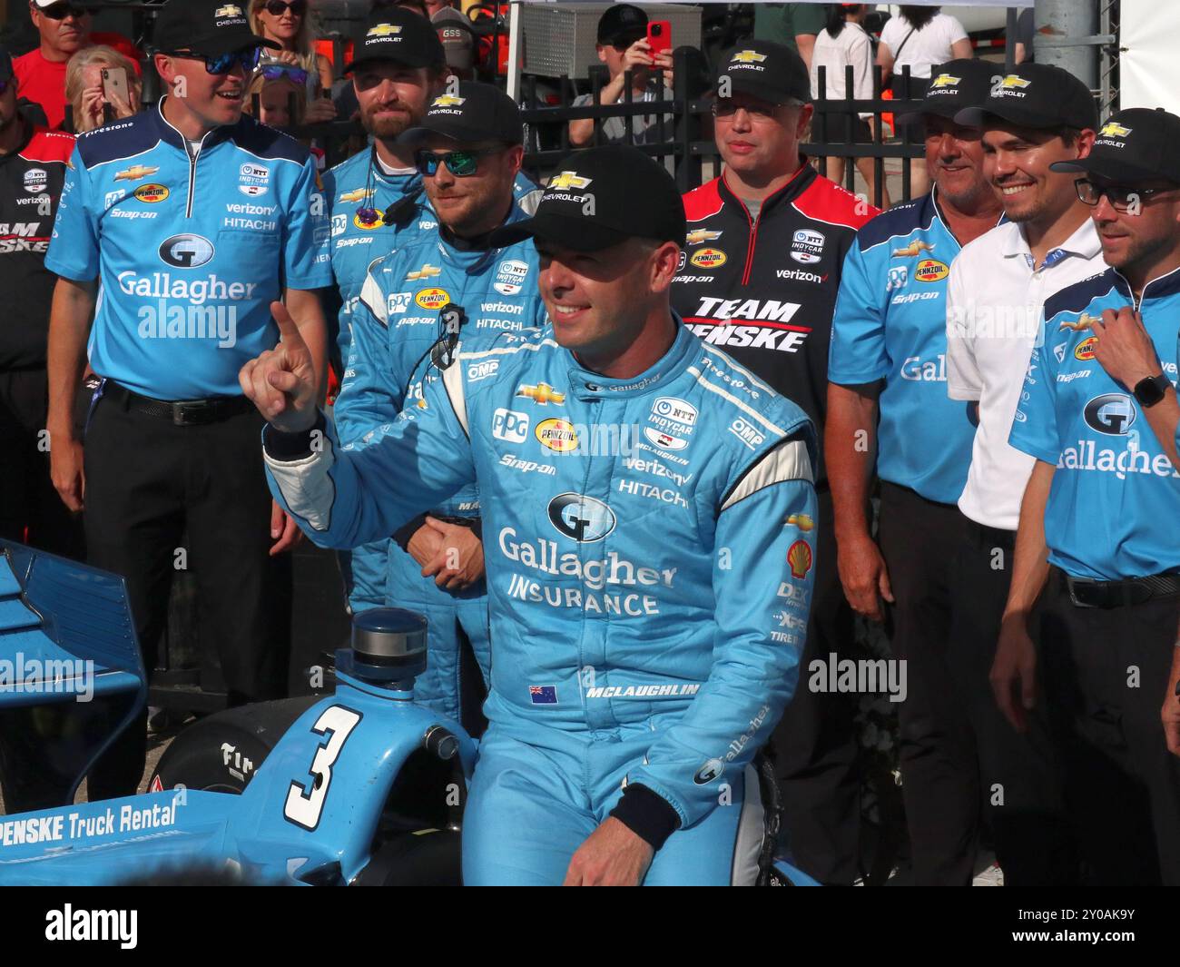 Milwaukee Wisconsin, Sept. 1 2024: Scott McLaughlin HyVee 250 INDYCAR ...