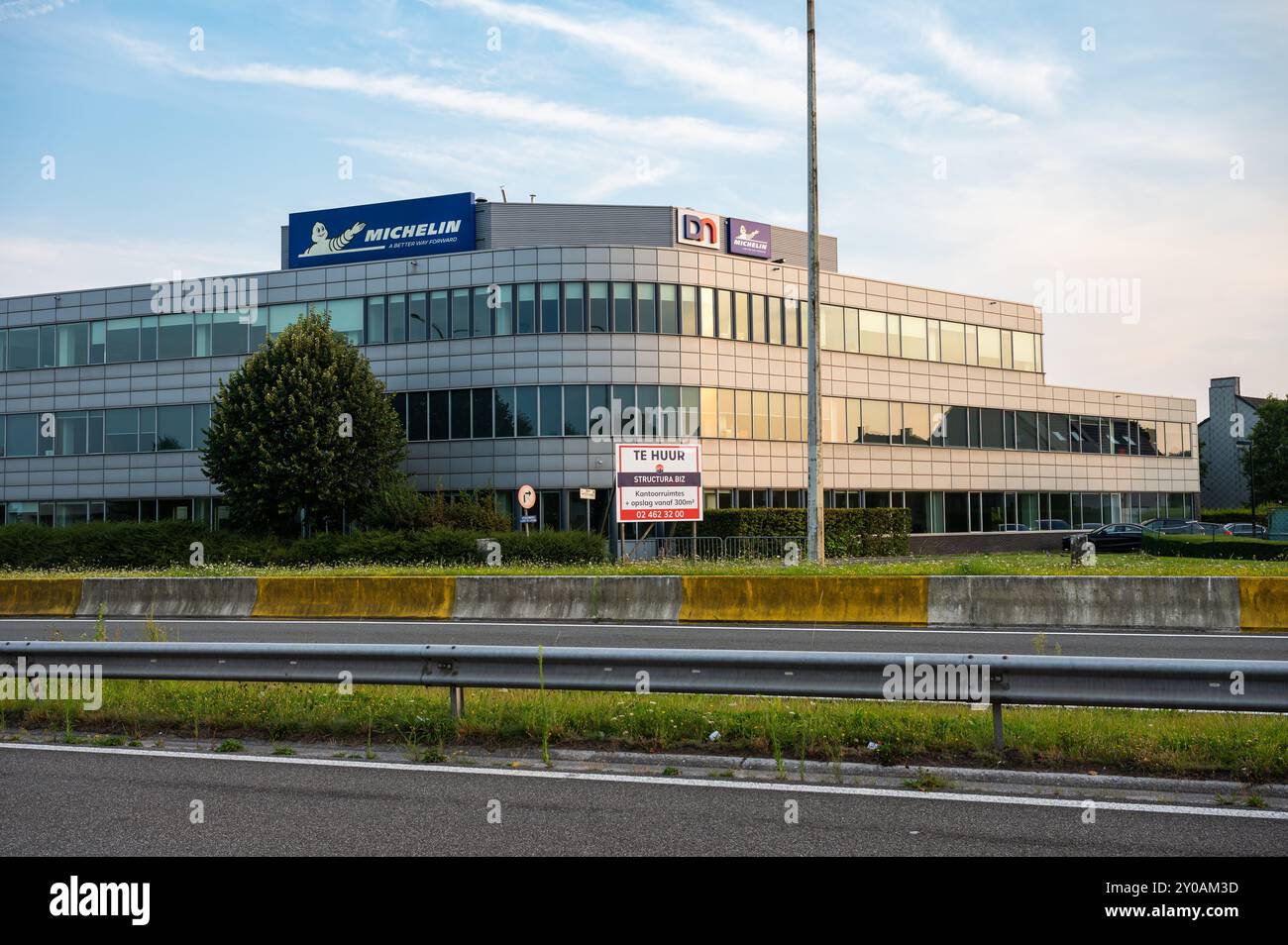 Zellik, Flelish Brabant, Belgium, 31 Aug, 2024 - Facade of the Michelin ...