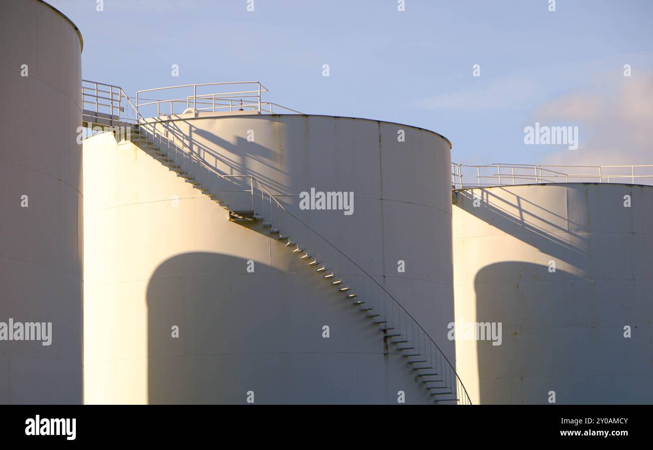 Fuel Tanks in Skagway Alaska Stock Photo - Alamy