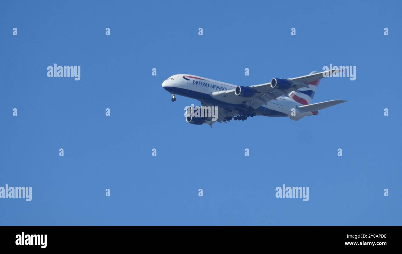 Inglewood, California, USA 27th August 2024 British Airways Airplane ...