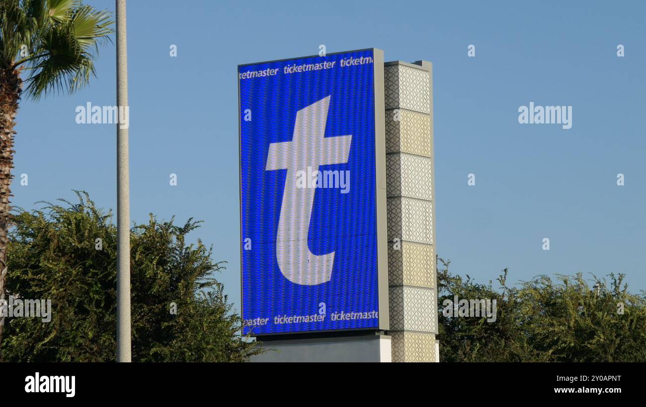 Inglewood, California, USA 27th August 2024 Ticketmaster Marquee at ...