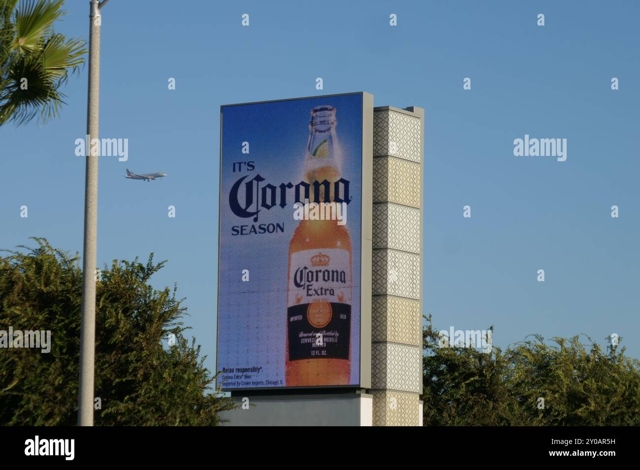 Inglewood, California, USA 27th August 2024 Corona Beer Marquee at Sofi ...