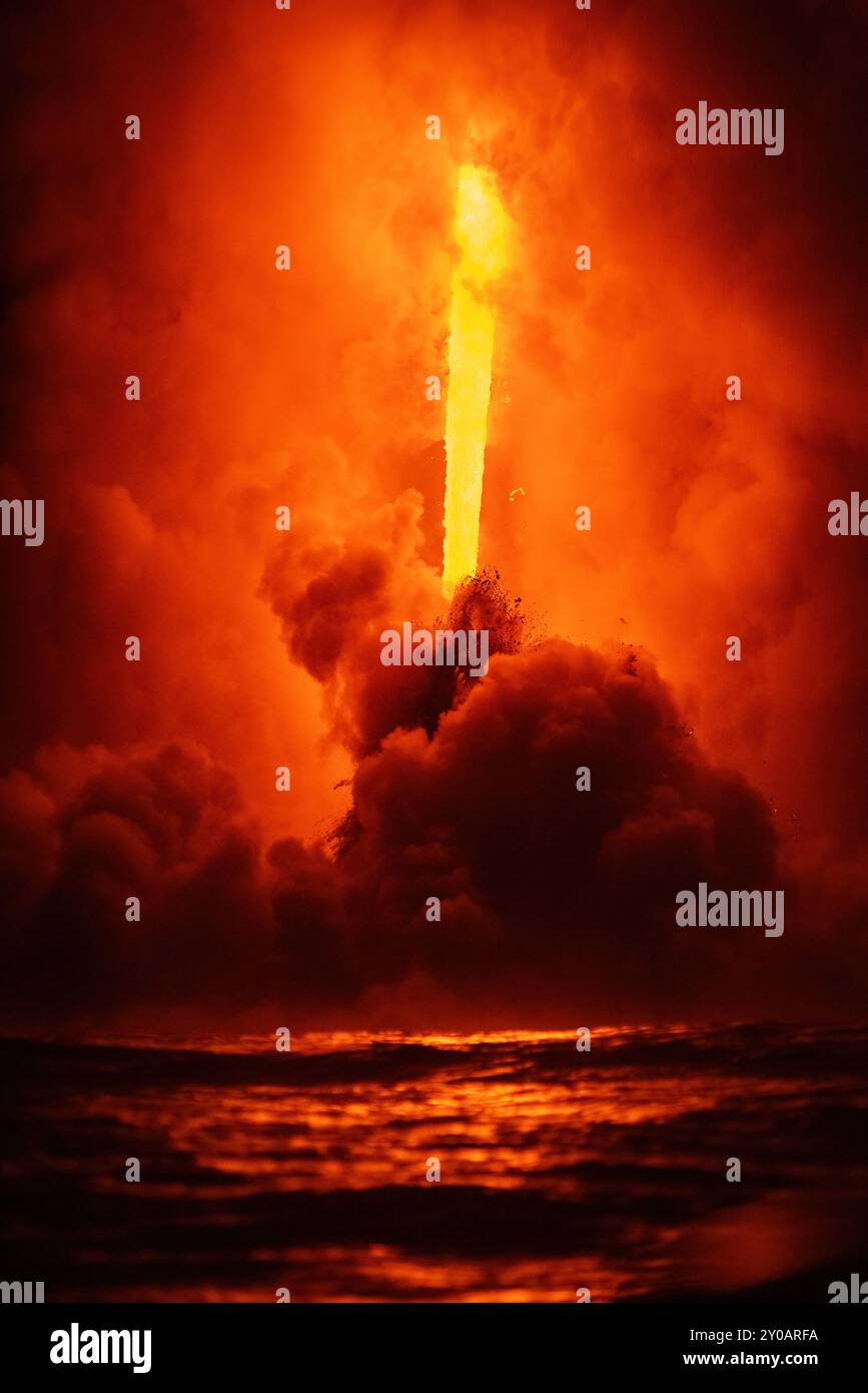 Hawaii's Kilauea volcano eruption formed a lava tube coming out the ...