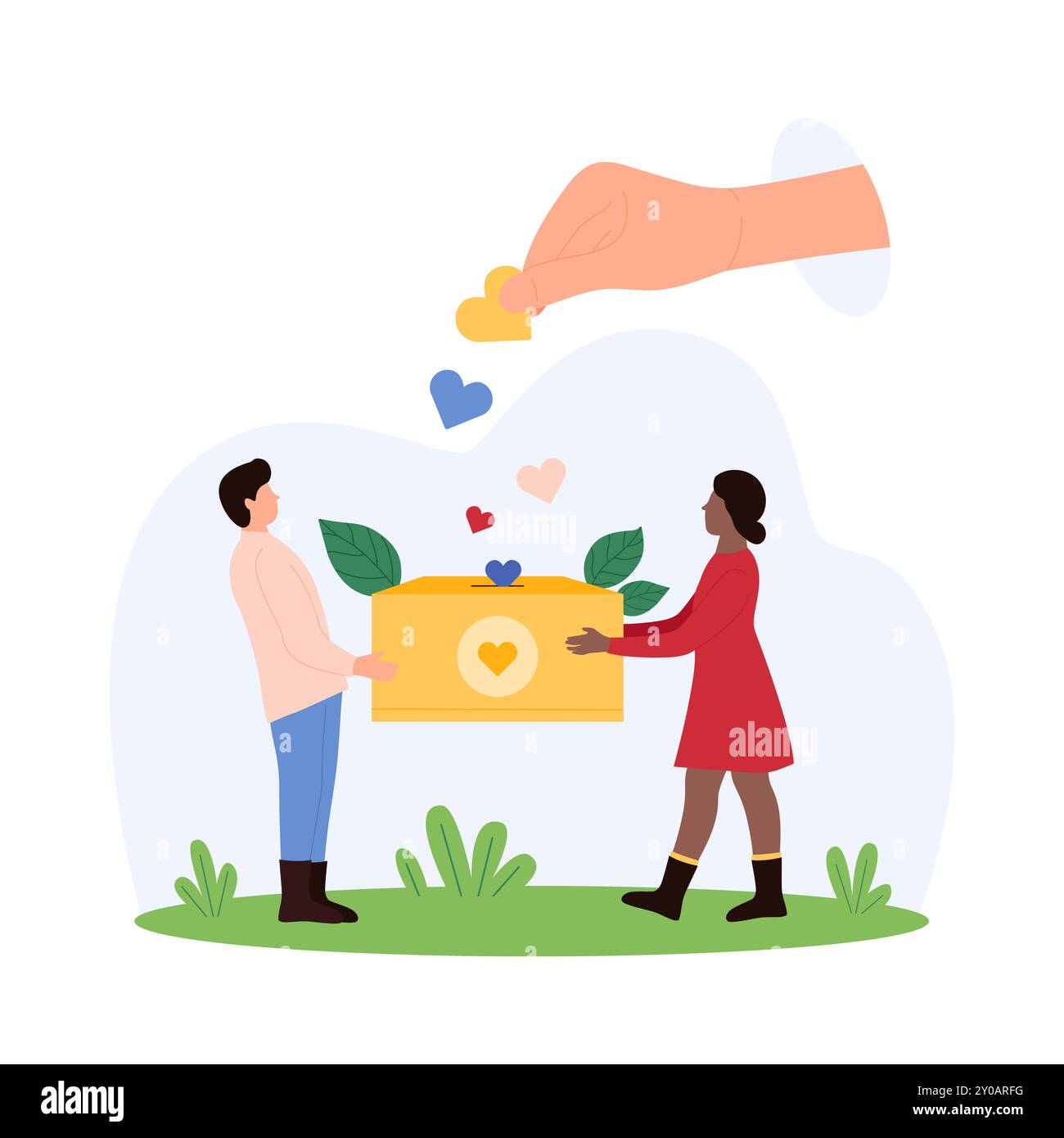 Community collection box Cut Out Stock Images & Pictures - Alamy