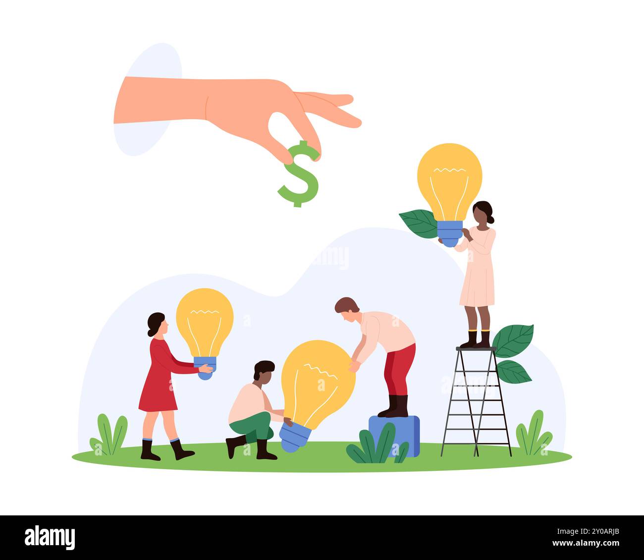 New deal cartoon hi-res stock photography and images - Alamy