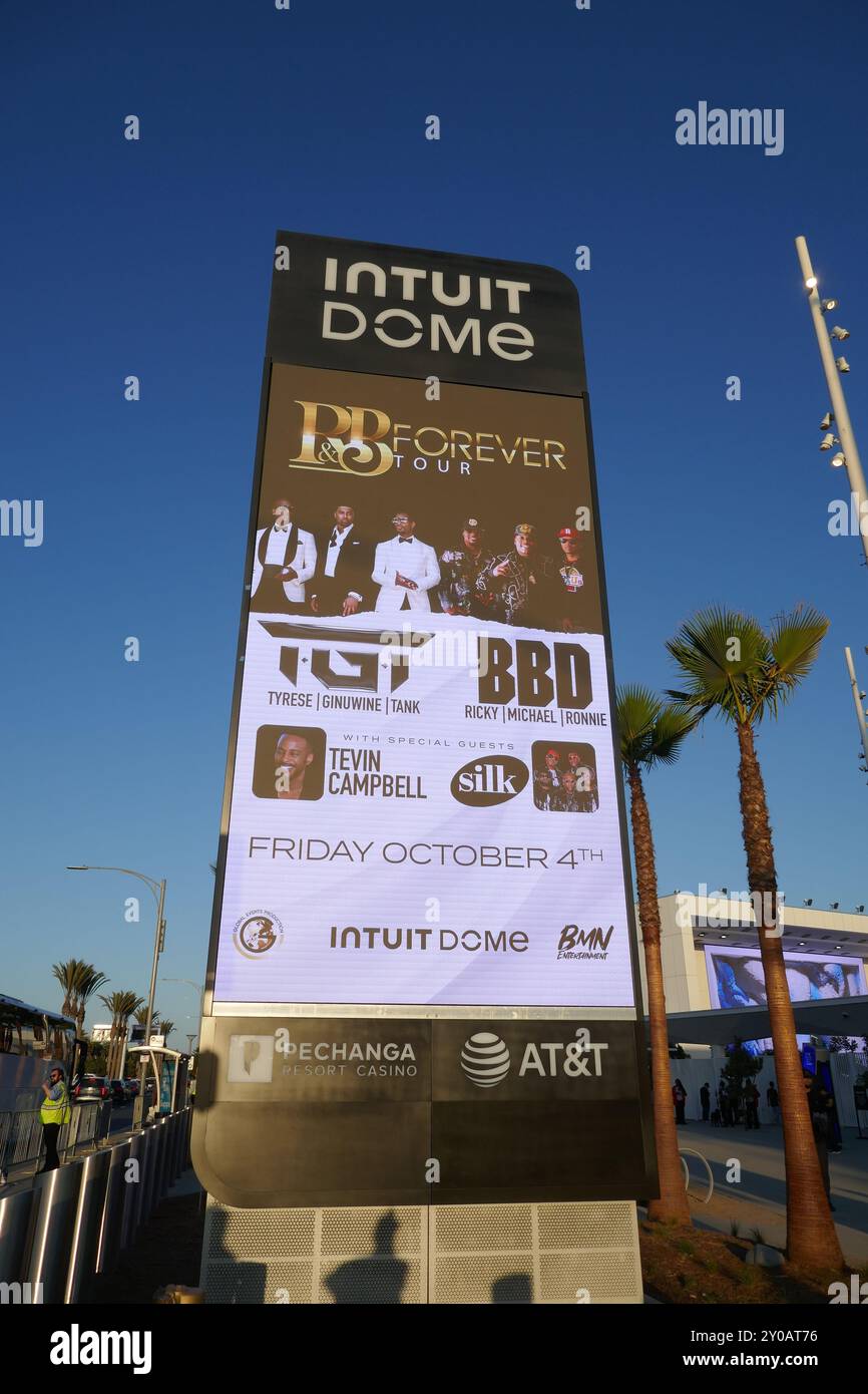 Inglewood, California, USA 27th August 2024 R&B Forever Tour Marquee at ...