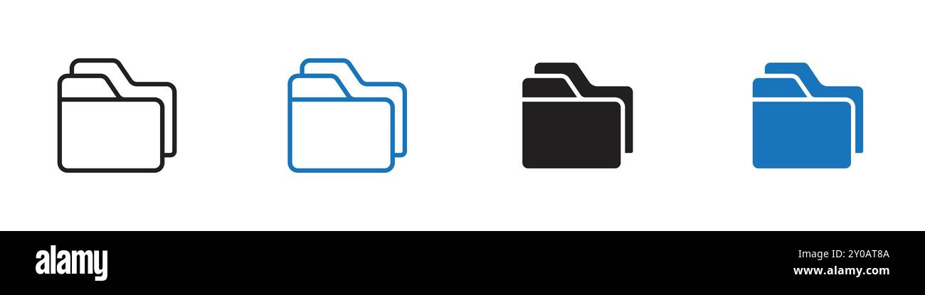 File Icon Linear Vector Graphics Sign Or Symbol Set For Web App Ui Stock Vector Image And Art Alamy