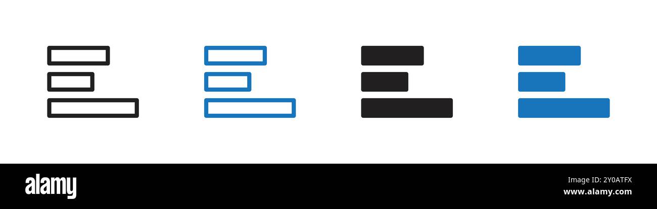 Menu Icon Linear Vector Graphics Sign Or Symbol Set For Web App Ui
