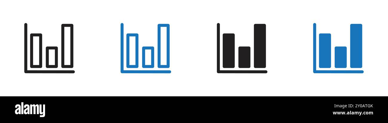 Growing graph icon linear vector graphics sign or symbol set for web app ui Stock Vector Image ...