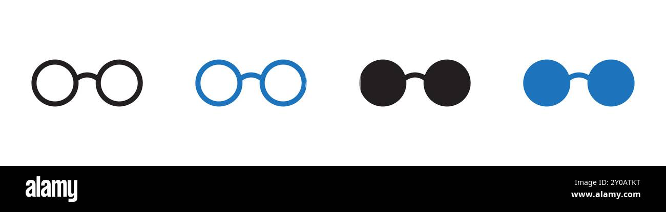Glassess icon linear vector graphics sign or symbol set for web app ui Stock Vector Image & Art ...