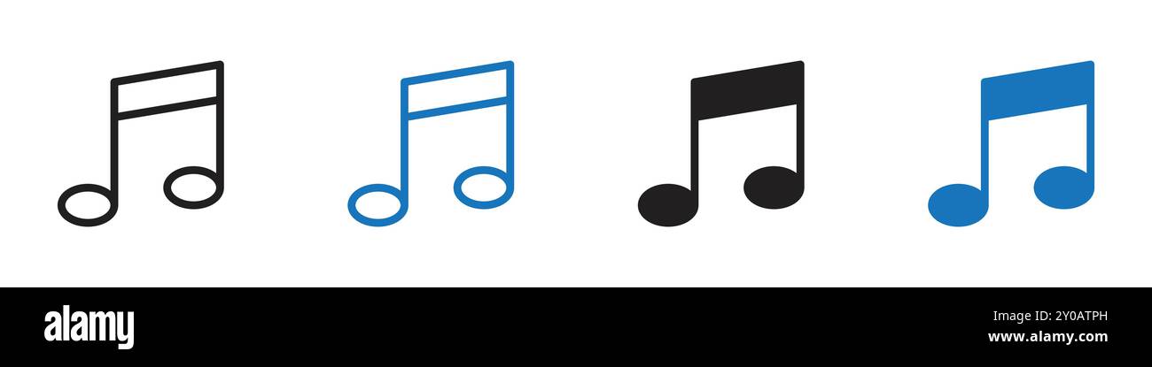 Music icon linear vector graphics sign or symbol set for web app ui Stock Vector Image & Art - Alamy