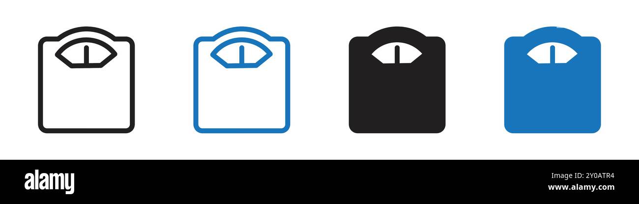 Scales icon linear vector graphics sign or symbol set for web app ui Stock Vector Image & Art ...