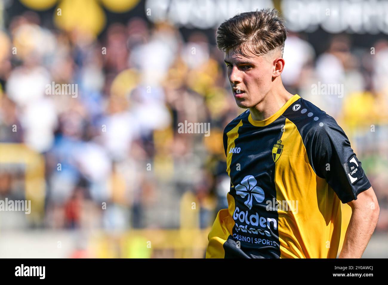 Maxim Kireev (10) of K Lierse SK pictured during a soccer game between K Lierse SK and KMSK ...