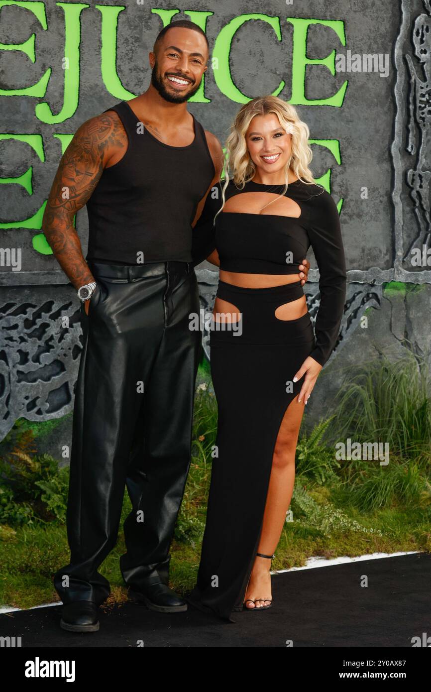 London, UK. 29th Aug, 2024. Tyler West and Molly Rainford attending the ...