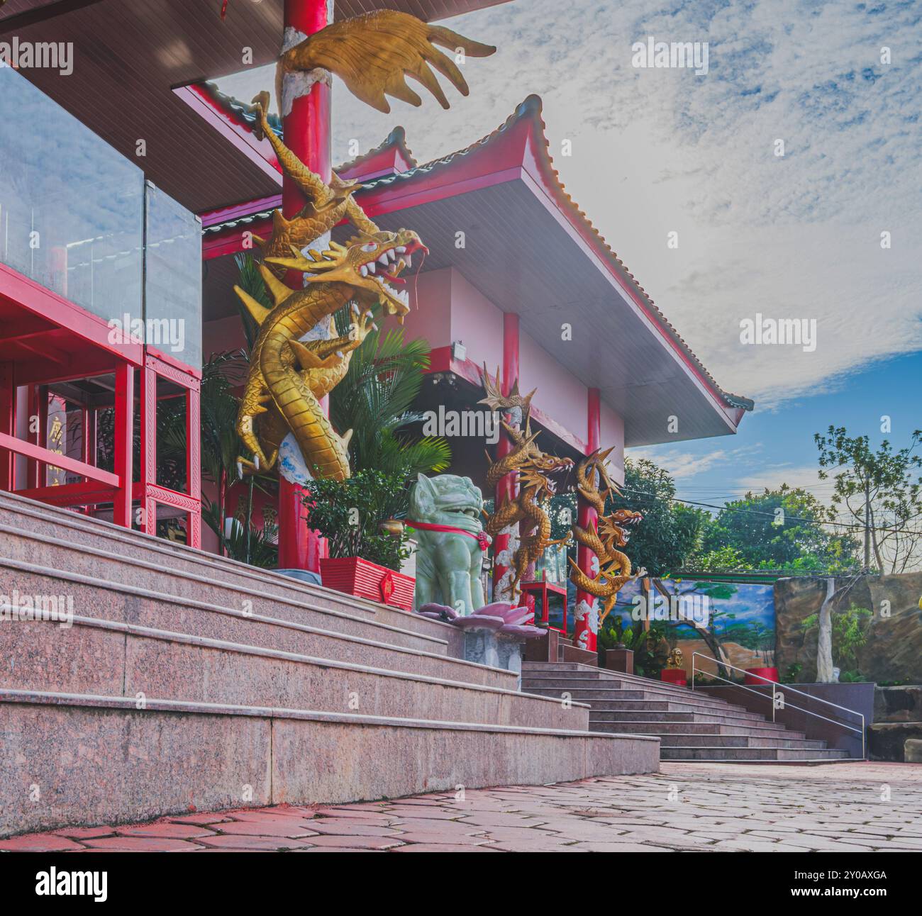 Balikpapan, Indonesia - June 22nd, 2024. staircase leading to Guang De ...