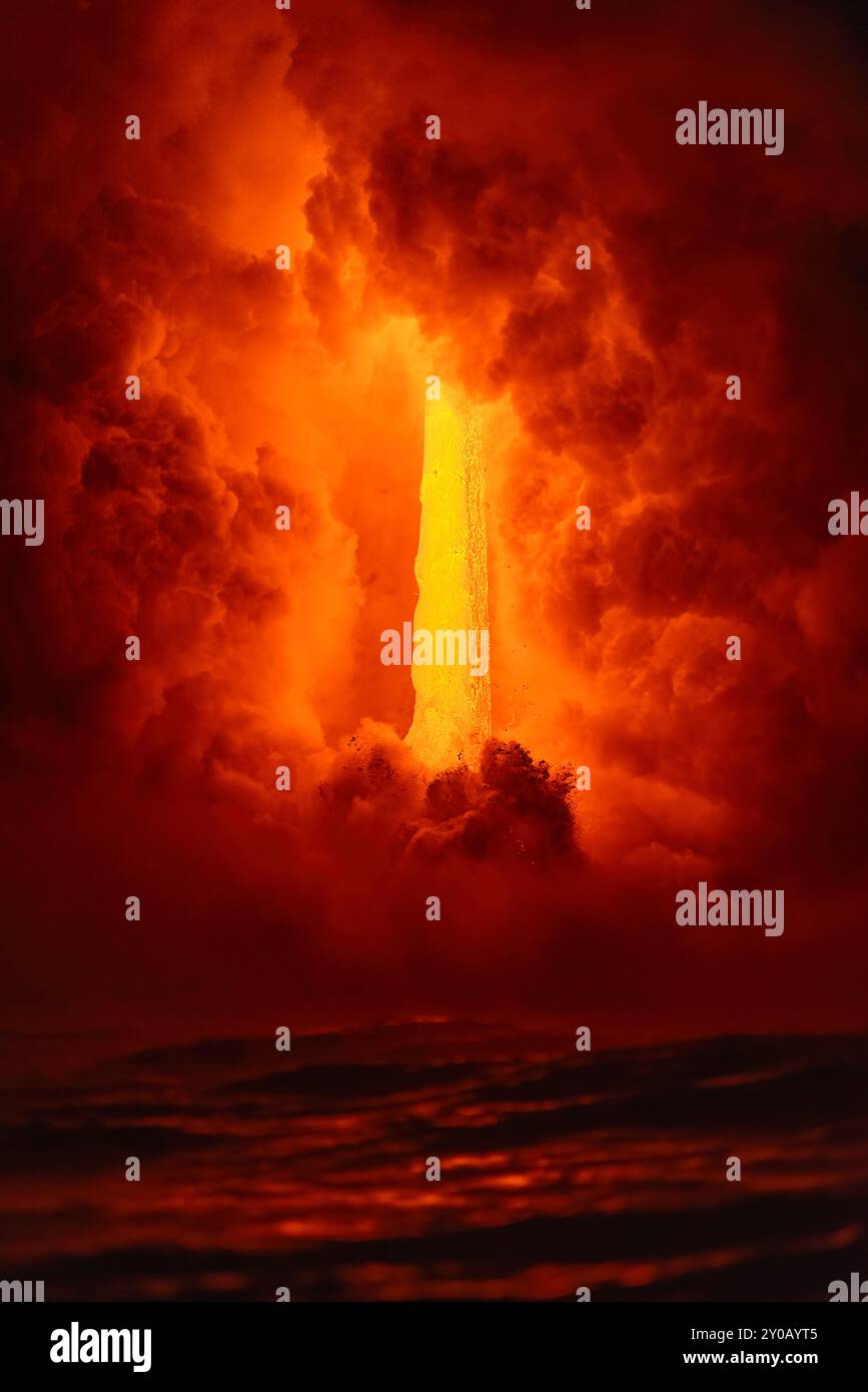 Hawaii's Kilauea volcano eruption formed a lava tube coming out the ...