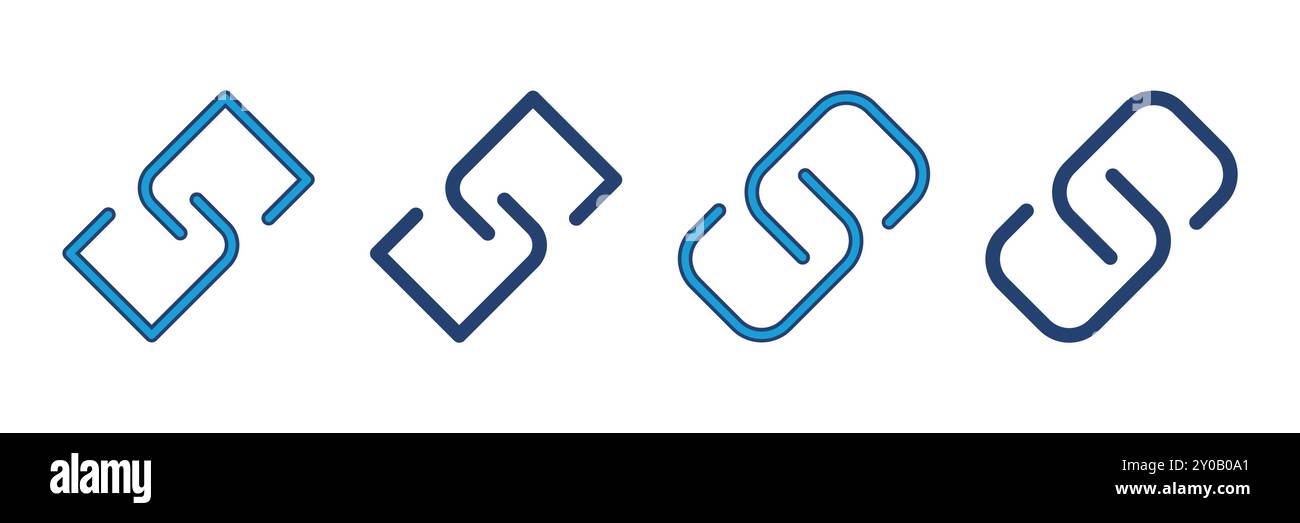 Link icon vector. Hyperlink chain symbol Stock Vector Image & Art - Alamy