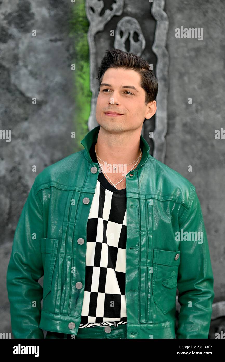 Corey Baker attending UK Movie Premiere, Beetlejuice, Beetlejuice Stock Photo - Alamy