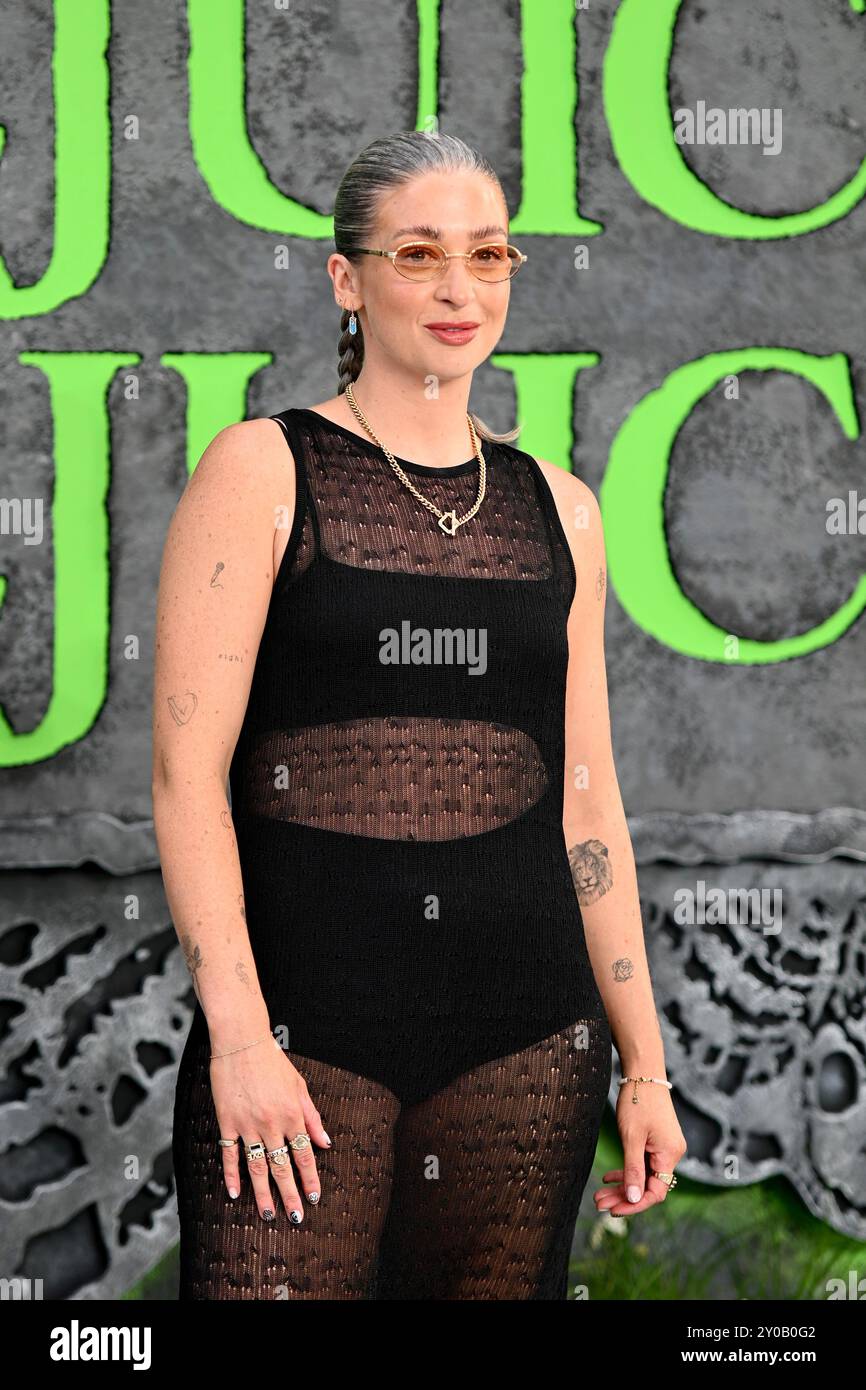 Harriet Rose attending London's premiere of Beetlejuice Beetlejuice ...