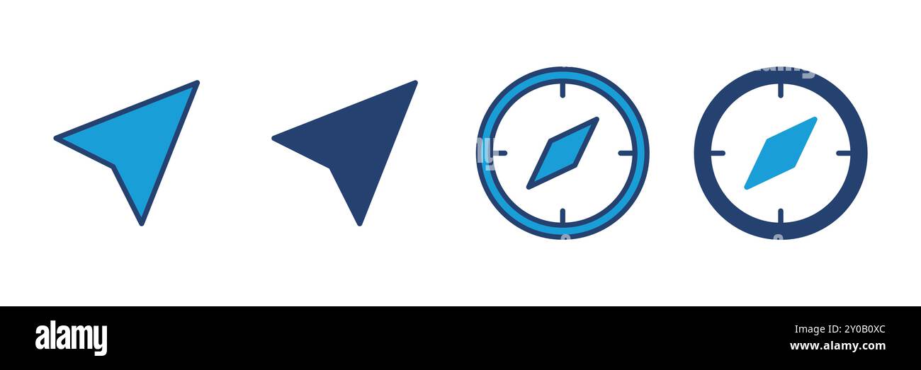 Compass icon vector. arrow compass icon vector Stock Vector Image & Art ...