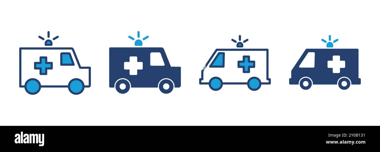 Ambulance icon vector. ambulance truck icon vector. ambulance car Stock ...
