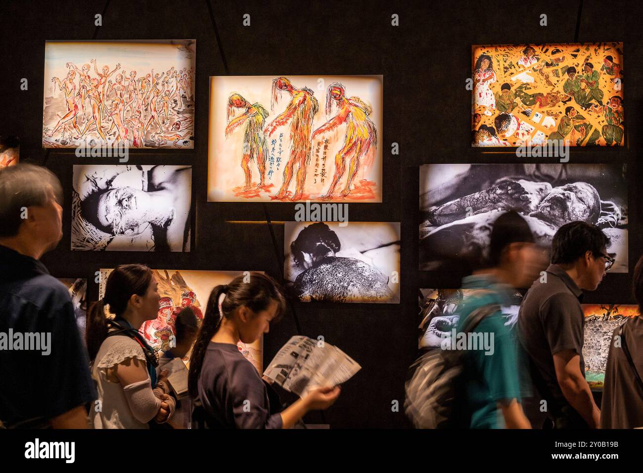 Drawings by survivors of the atomic bombing alongside documentary ...