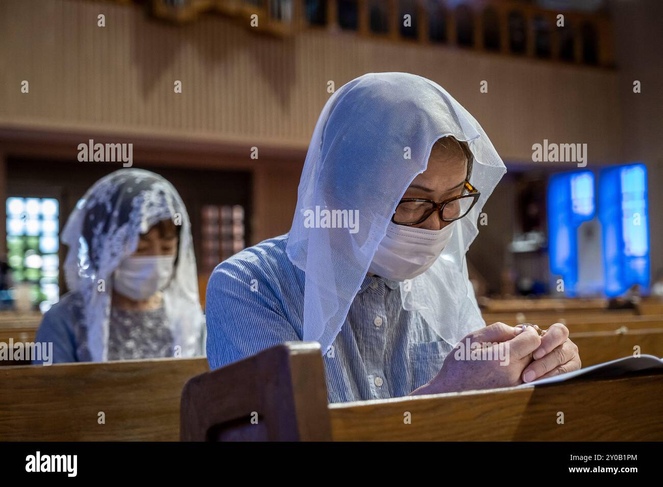 Morning mass on August 9th, every year, in memory of the victims of the atomic bomb. Urakami ...