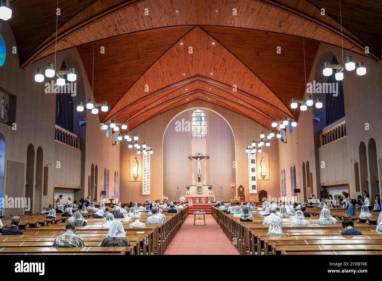 Morning mass on August 9th, every year, in memory of the victims of the ...