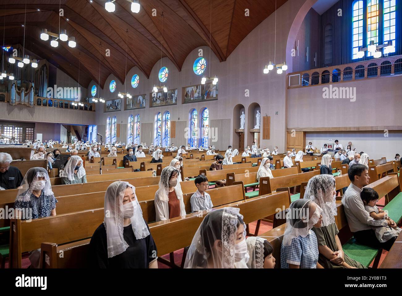 Morning mass on August 9th, every year, in memory of the victims of the ...