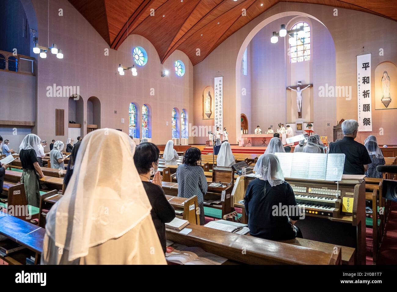 Morning mass on August 9th, every year, in memory of the victims of the ...