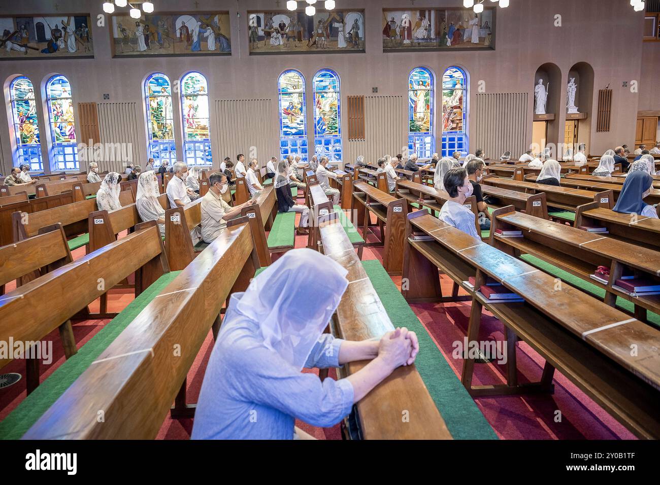 Morning mass on August 9th, every year, in memory of the victims of the ...
