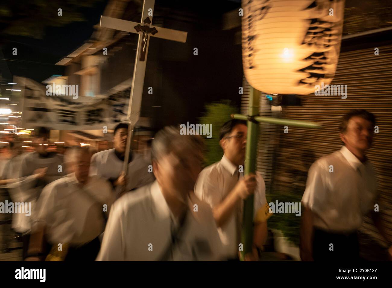 Torchlight procession on August 9th, every year, in memory of the ...