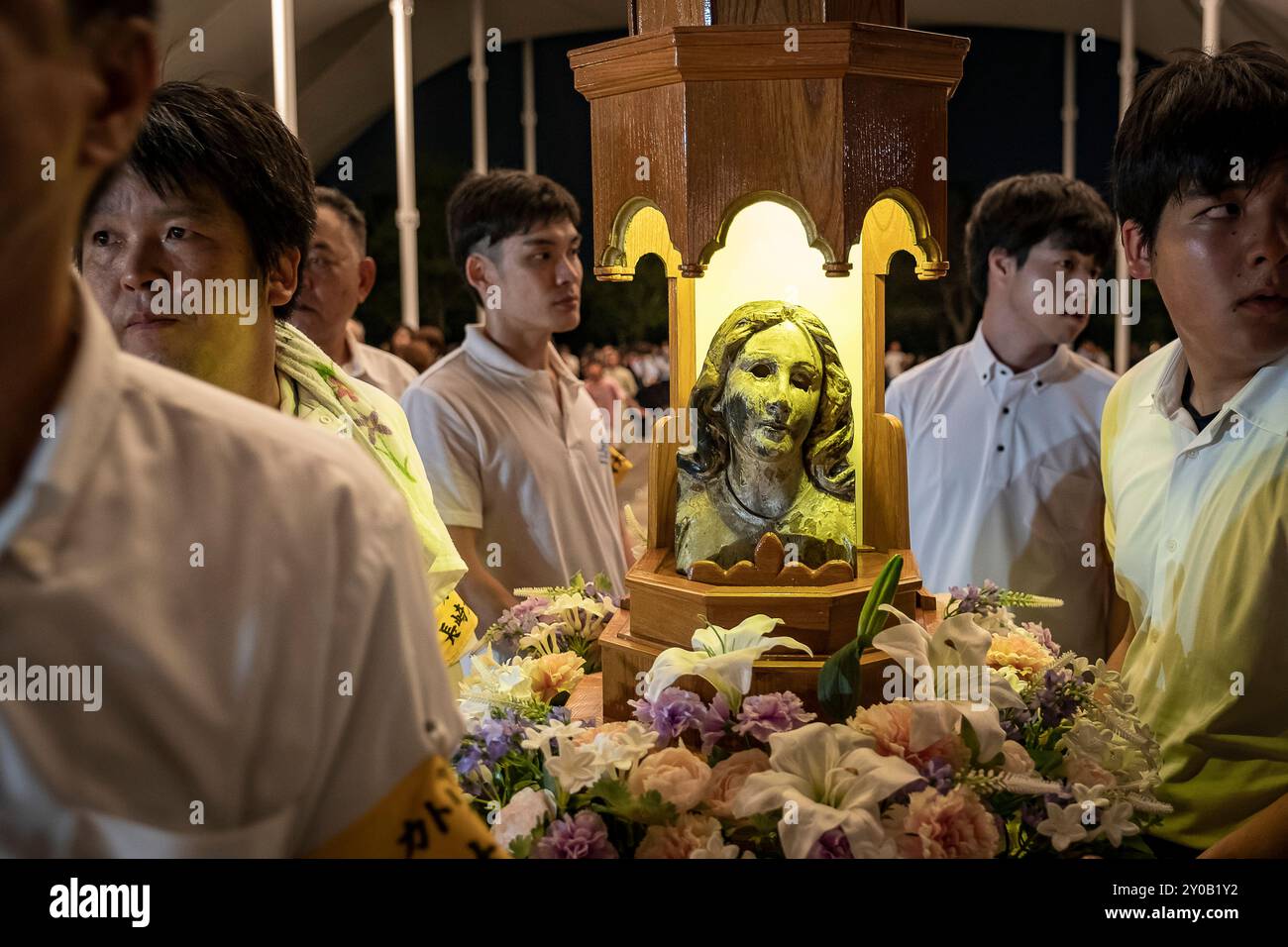 Torchlight procession on August 9th, every year, in memory of the ...