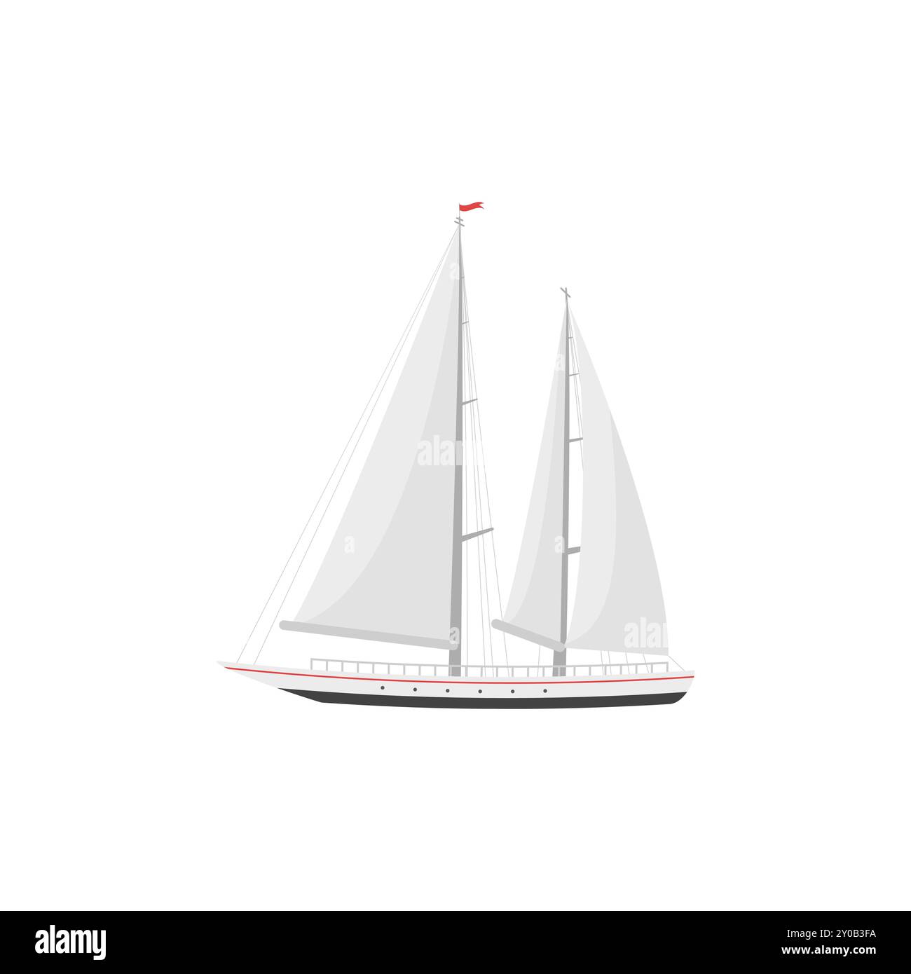 Vector illustration of a cargo ship, representing transportation and ...