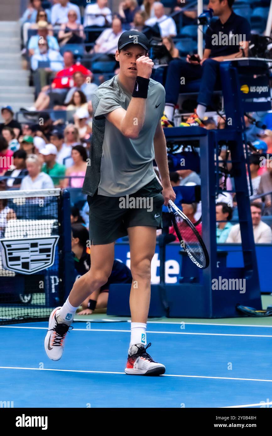 Jannik sinner 2024 us open hi-res stock photography and images - Alamy