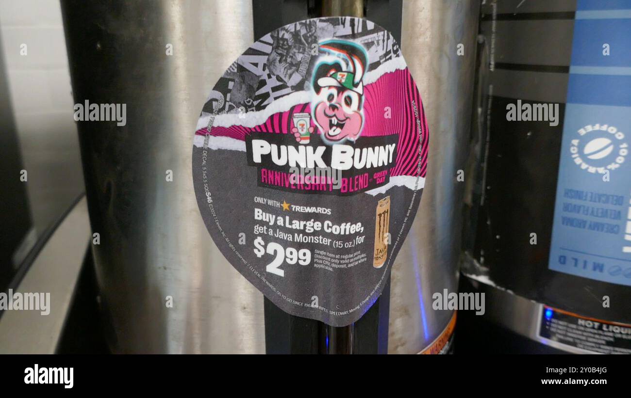 Los Angeles, California, USA 28th August 2024 Green Day Punk Bunny ...