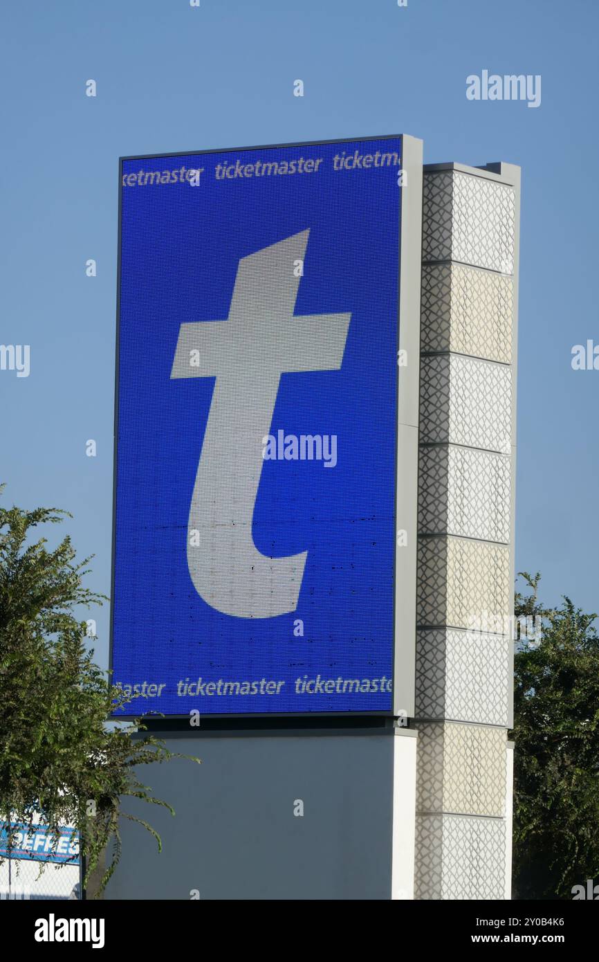 Inglewood, California, USA 28th August 2024 Ticketmaster Marquee at ...