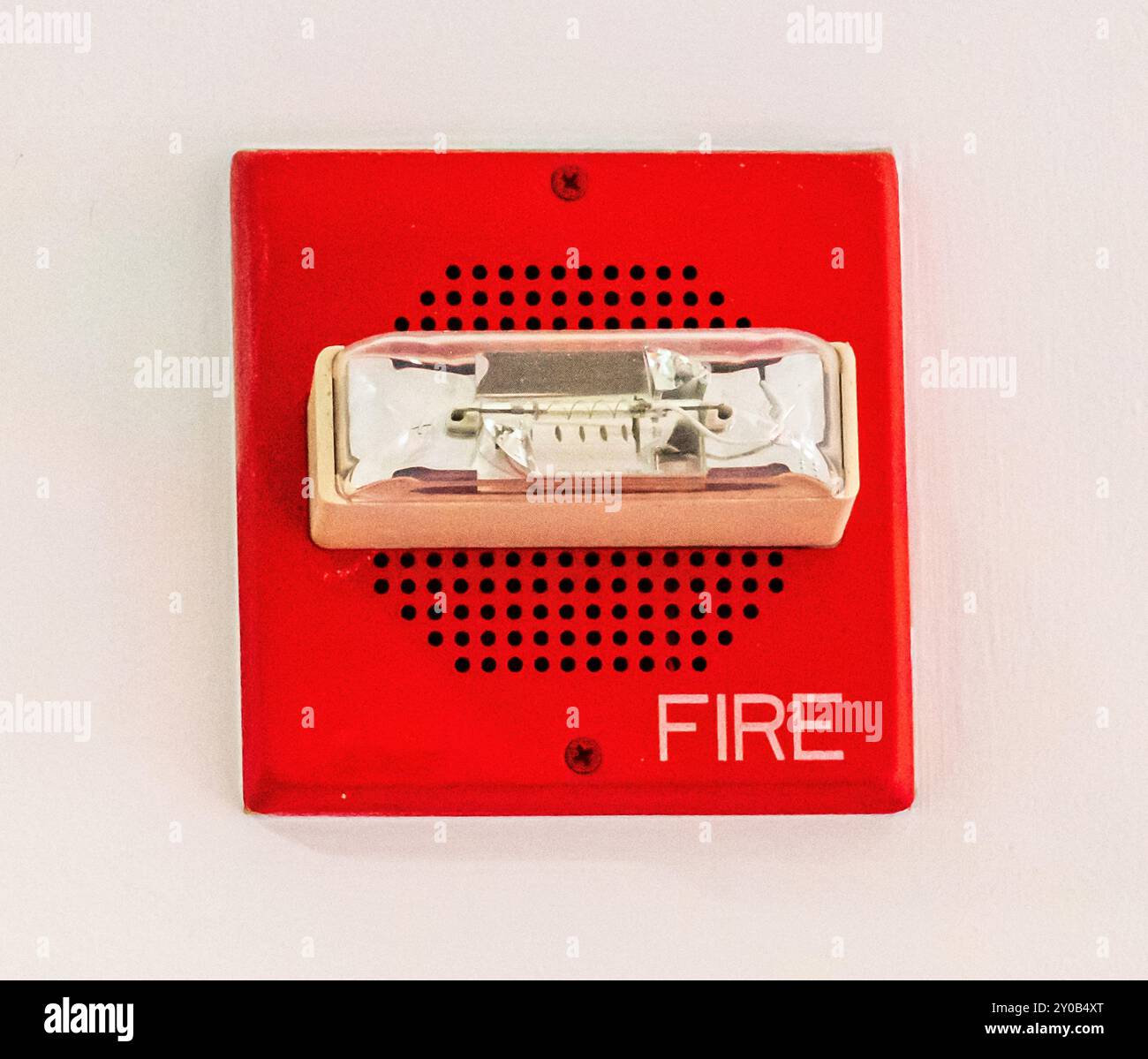 Commercial fire alarm annunciator Stock Photo - Alamy