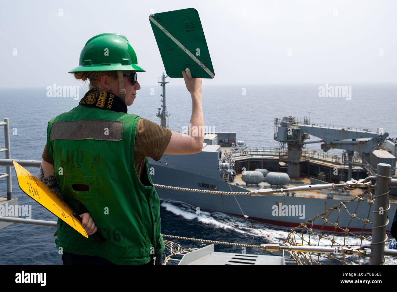Boatswain’s Mate 2nd Class Kathleen Mantooth, assigned to the Wasp ...