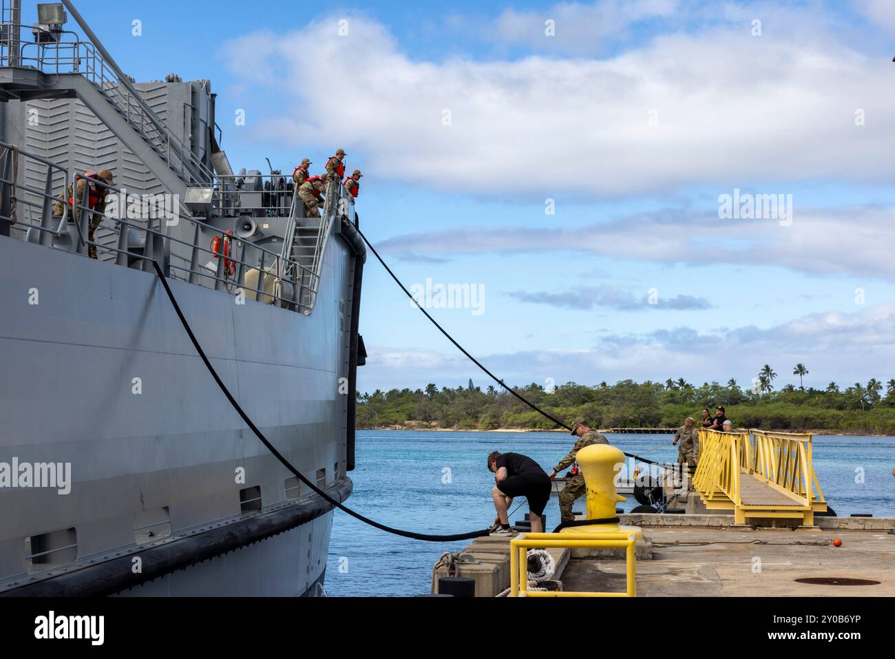 Army mariners assigned to the Transportation Company Pacific, 8th ...